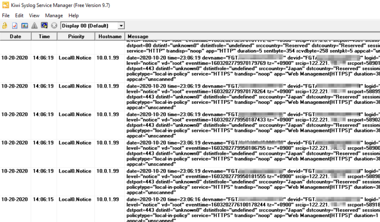 【fortigate】syslog設定 Fortios624 Hirotanoの技術ブログ〜 Its All Over The Network 
