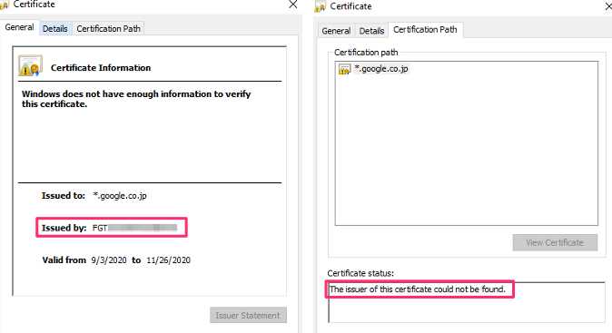 【Fortigate】SSLインスペクション（deep-inspection）設定と動作確認 | hirotanoの技術ブログ〜 It's ...