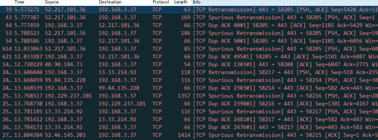 【Wireshark】TCP解析（Retransmission/Dup ACK など） | hirota.noの技術ブログ〜 It's all over the network.