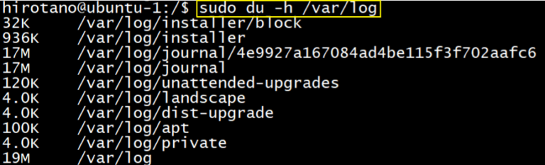 【Linux】 ディスク使用量の表示（df / du / ncdu） | hirota.noの技術ブログ〜 It's all over the network.