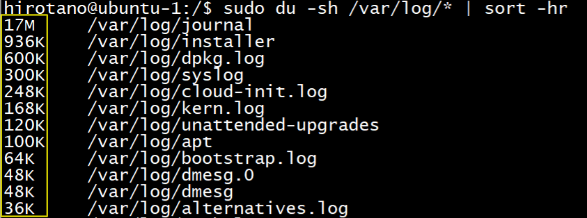 【Linux】 ディスク使用量の表示（df / du / ncdu） | hirota.noの技術ブログ〜 It's all over the network.